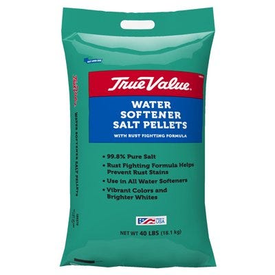 True Value Water Conditioning Salt Pellets With Rust Fighting Formula ...